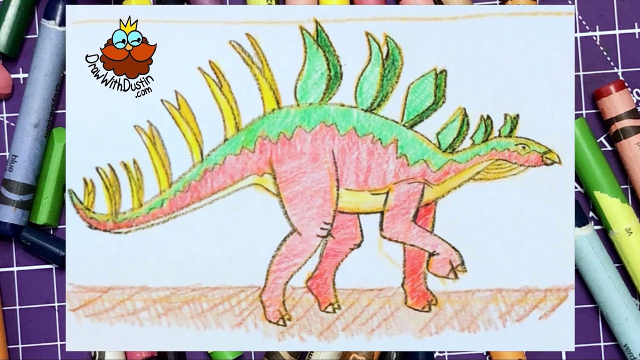 Draw a Kentrosaurus with Dustin - YouTube