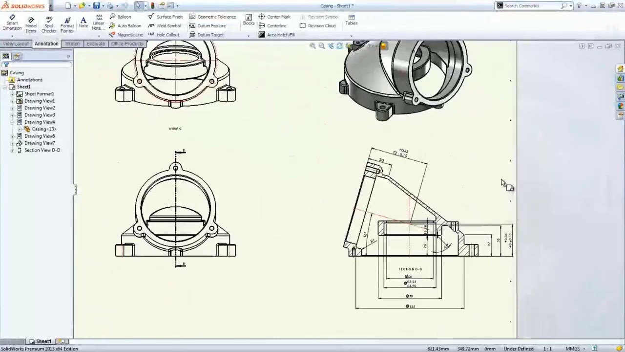 Műszaki rajzok készítése - YouTube