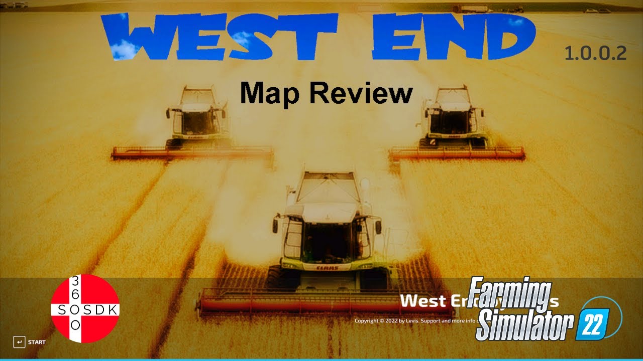 West End 64x Map Review Dansk Farming Simulator 22 YouTube West End 64x Map Review Dansk Farming Simulator 22 YouTube