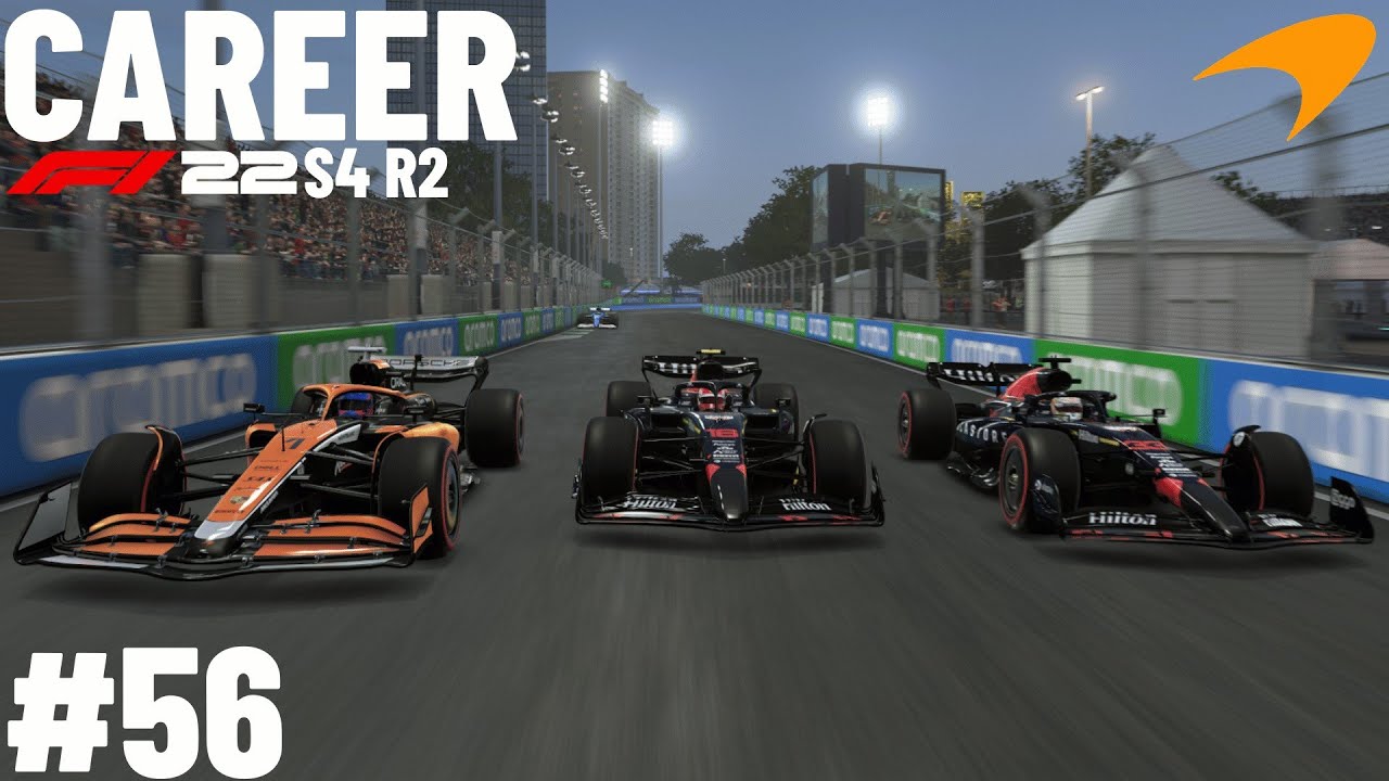 THREE WIDE FOR THE RACE LEAD! F1 22 Driver Career Part 56 - YouTube