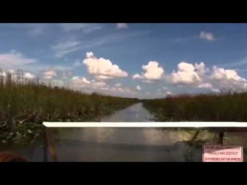 Fan boat in the Florida Everglades - YouTube