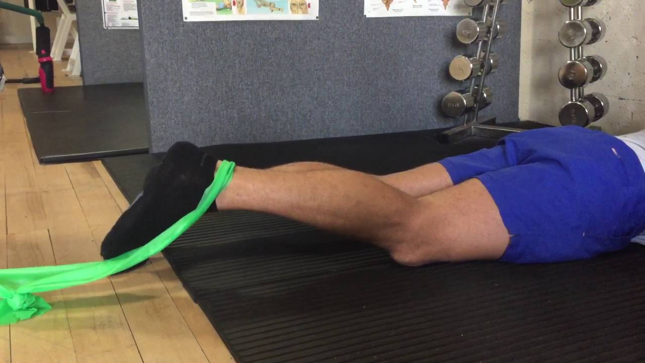 Resisted knee flexion - YouTube