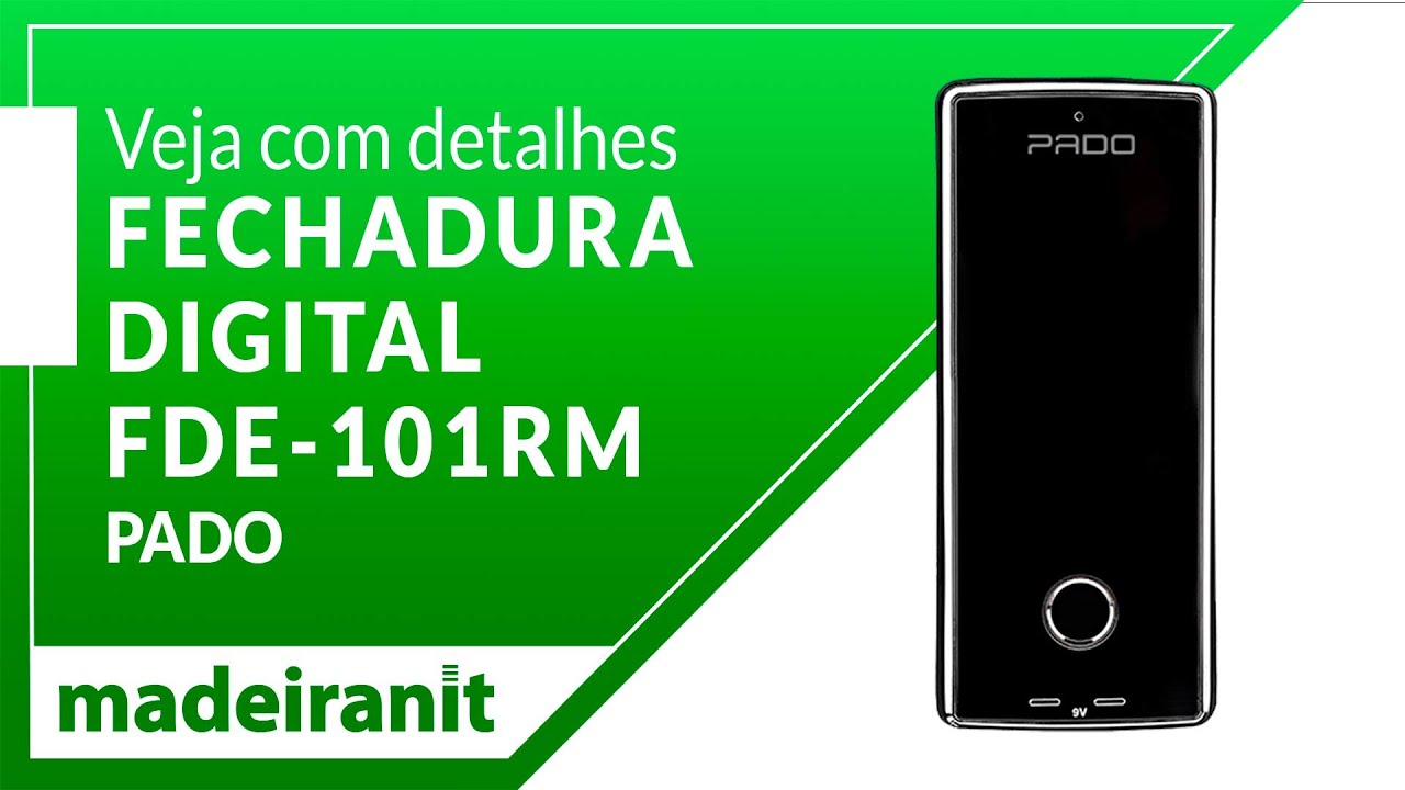 Veja com Detalhes Fechadura Digital de Sobrepor FDE-101RM Pado aqui na Madeiranit! - YouTube