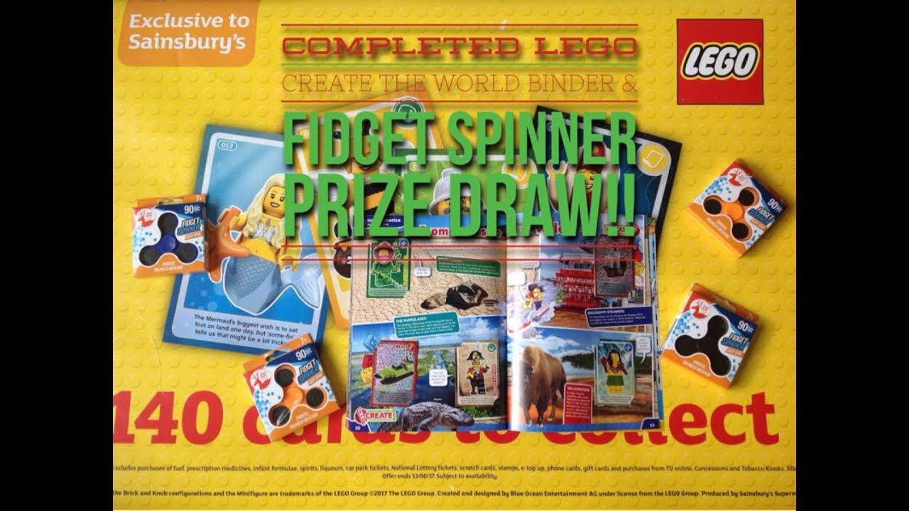 Completed Lego Create The World Binder Update & Fidget Spinner Prize ...