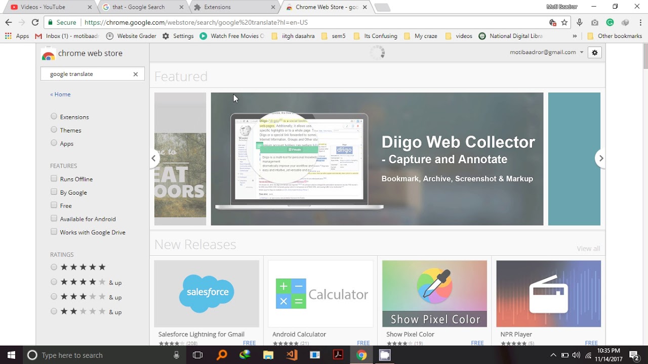 Online Dictionary and Google Translator for webpage, google translate ...