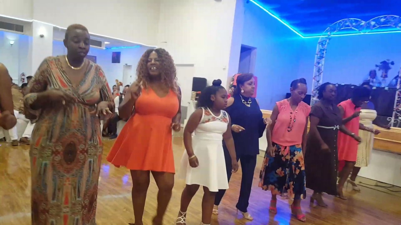 The line dance connection at Sheila and Joe wedding - YouTube