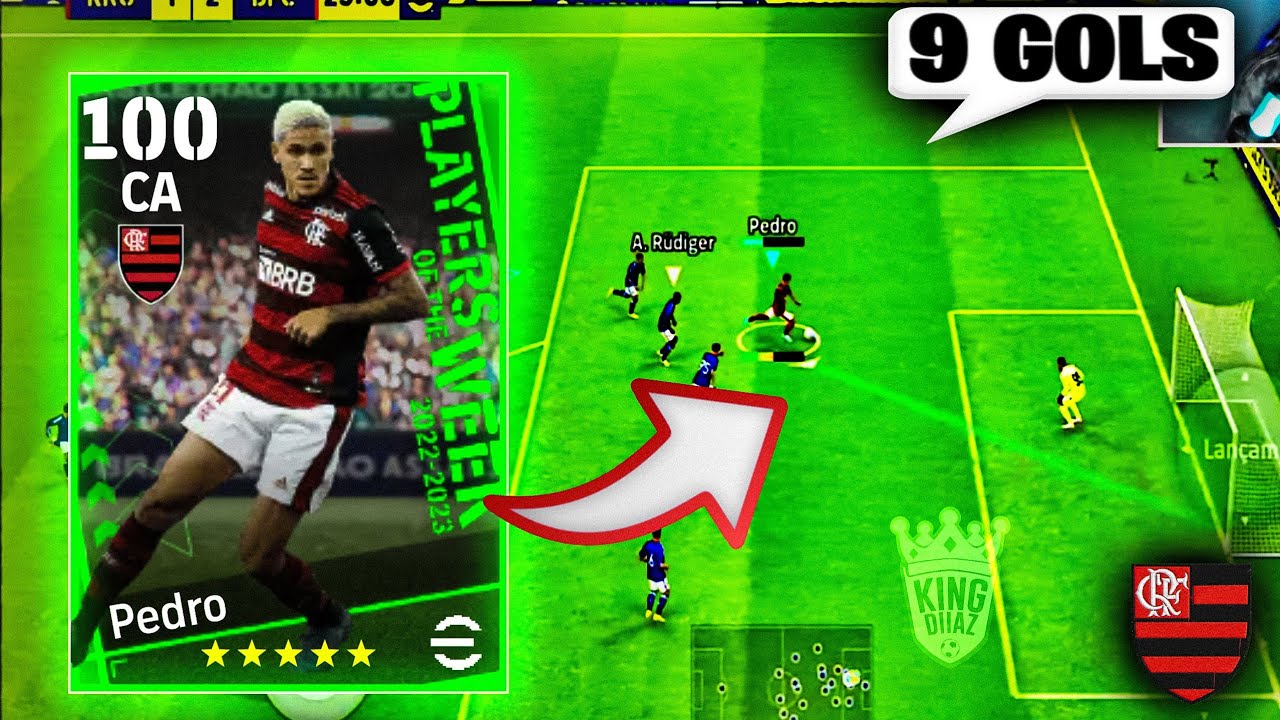 PEDRO 9 BOLADO O ATACANTE PERFEITO NO EFOOTBALL 23 MOBILE - YouTube