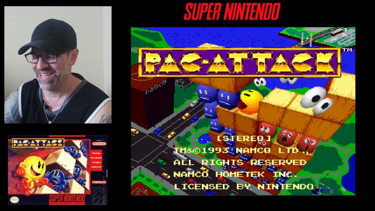 Pac-Attack (1993) 🎮 SNES💥Pac-Man Puzzle Game | Super Nintendo #snes #pacman #namco - YouTube