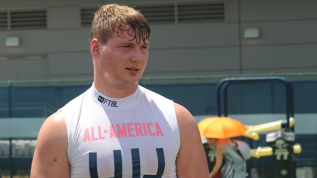 Watch Alex Birchmeier, Anthony Donkoh & others in OL vs. DL drills at ...