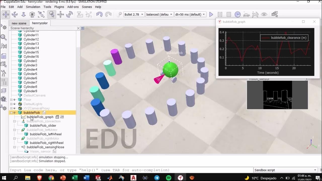 CoppeliaSim - BubbleRob - YouTube