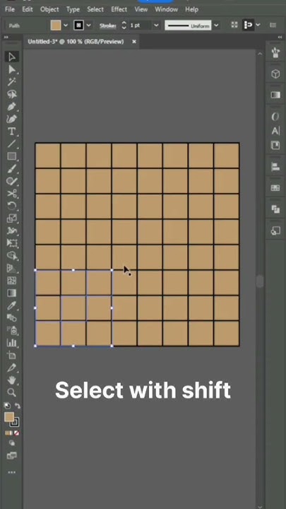 Simple Way to Draw Chess Board | Adobe Illustrator cc Tutorial | Split into Grid Feature - YouTube