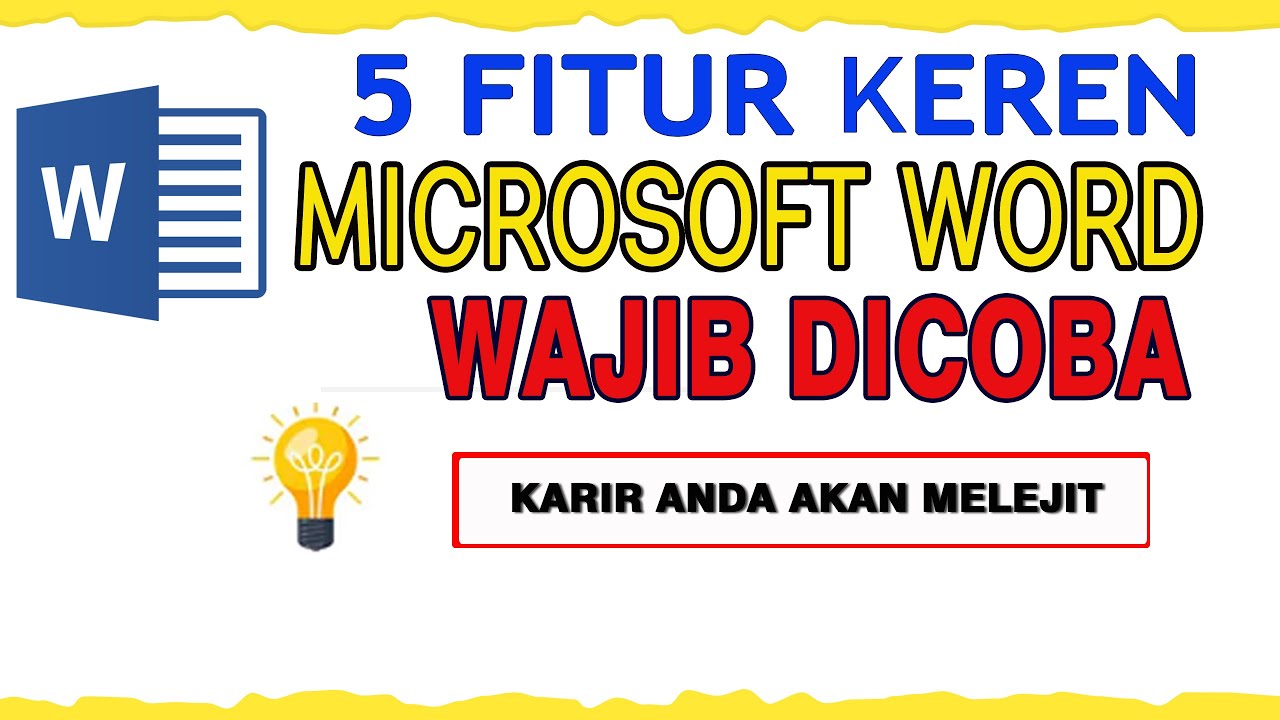 5 Fitur Keren Tersembunyi Microsoft Word Terbaru | Tutorial Microsoft Word 2023 - YouTube
