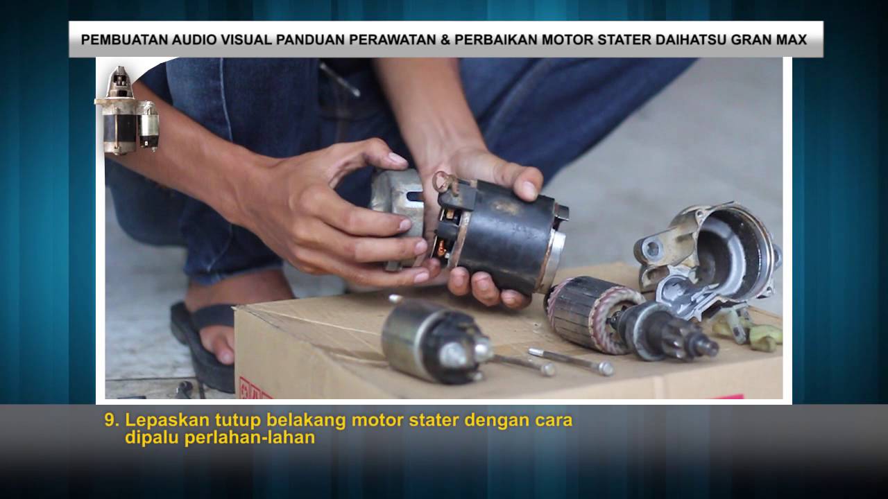 OVER HAUL MOTOR STARTER DAIHATSU GRAN MAX - YouTube