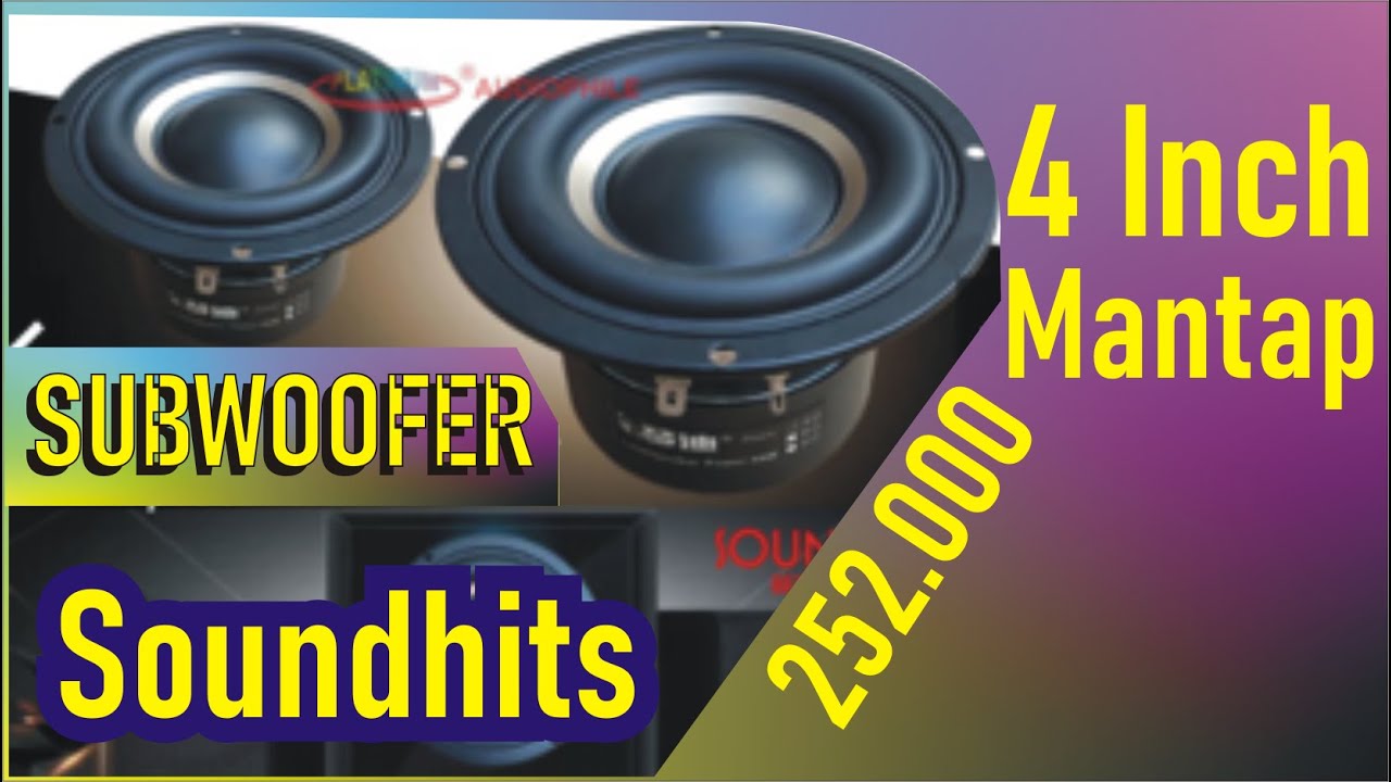 Speaker Subwoofer 4 Inch Soundhits - YouTube