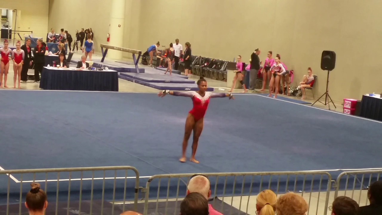 Carolyn Jackson American twisters gymnast level 9. Floor Tim Rand Meet ...