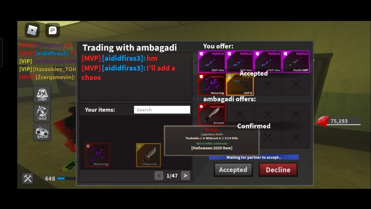 Trading For A Scream In Kat! (W or L?) Roblox Kat! - YouTube