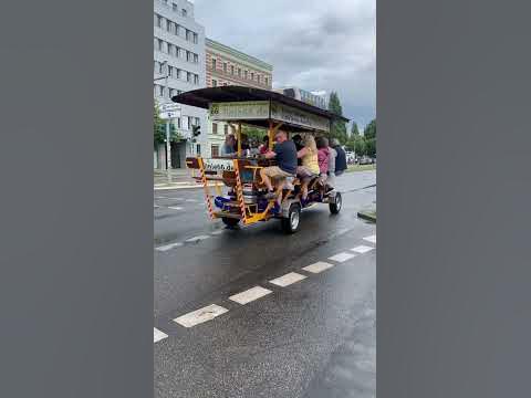 Пивной велосипед #Германия#путешествия#отдых#пиво#велосипеды - YouTube