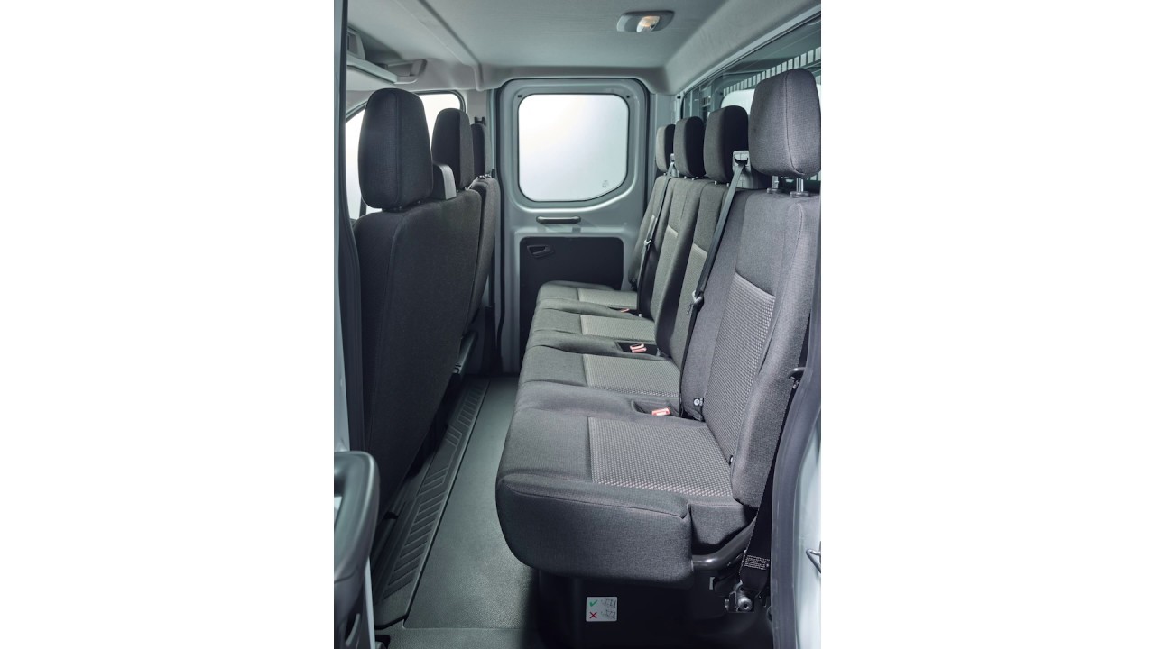 Transit Double-Cab 2nd Row Seat Storage - YouTube