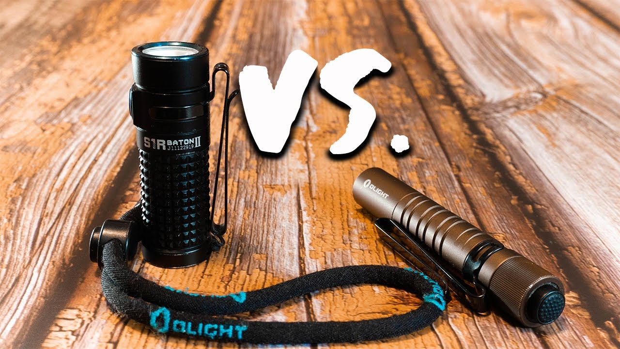 My Preferred Mini EDC Flashlights: Olight i3T EOS vs S1R Baton ii ...