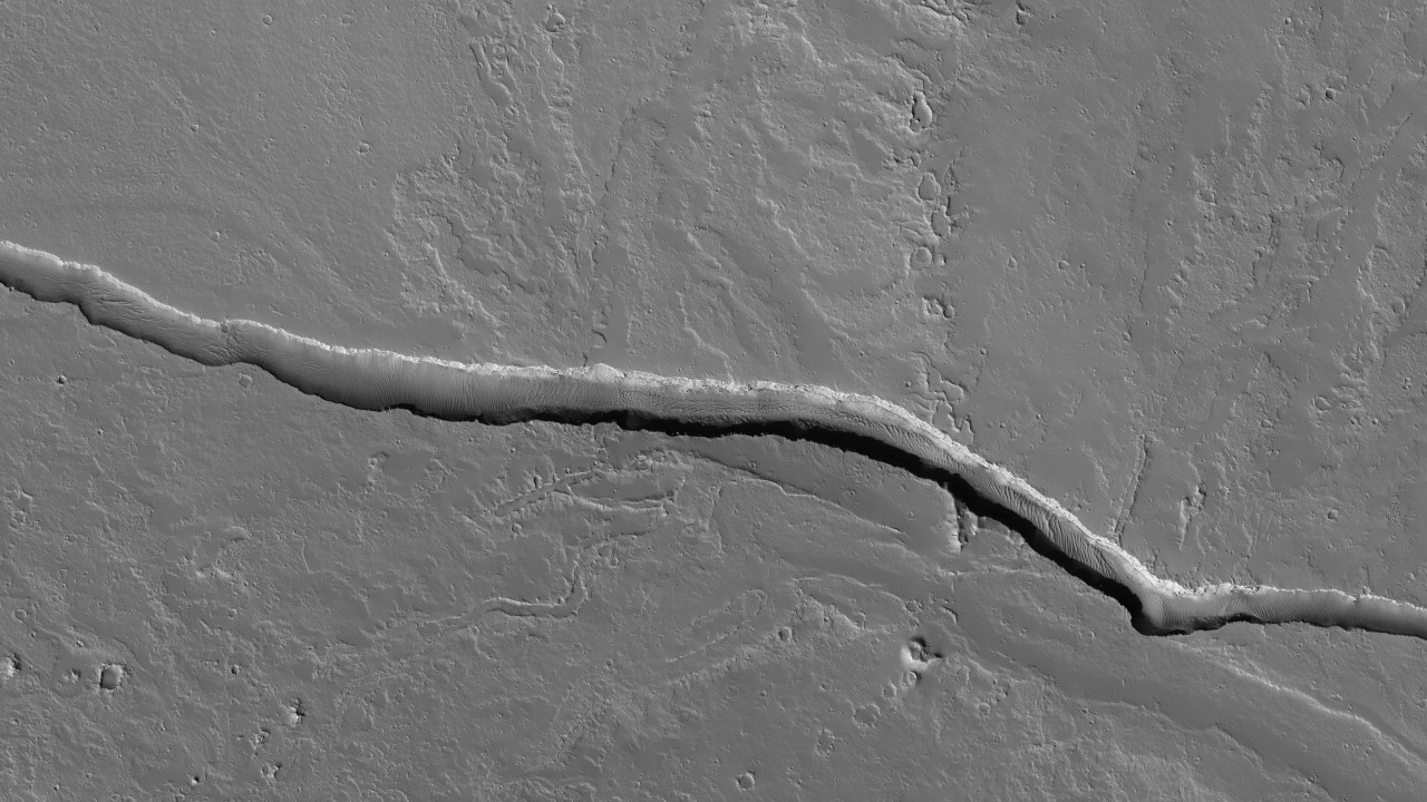 Mars: Cones and Channels East of Olympus Mons - YouTube