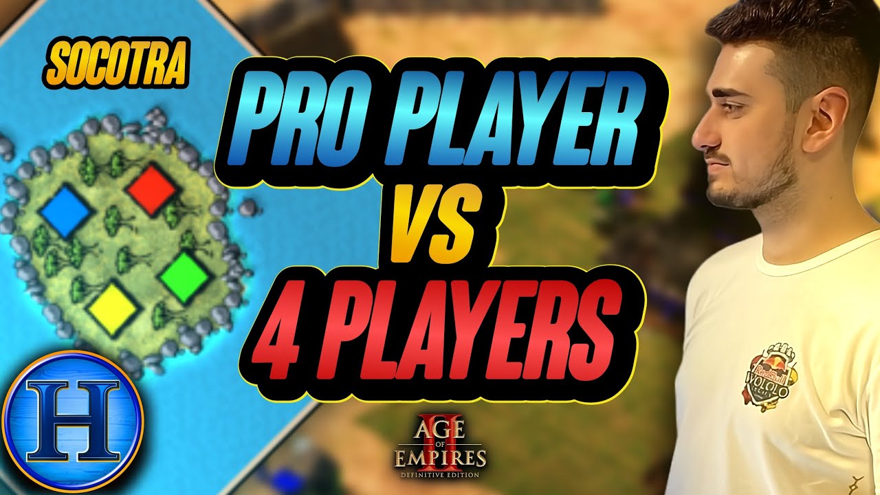 1 Pro vs 4 Players ON SOCOTRA | AoE2 - YouTube