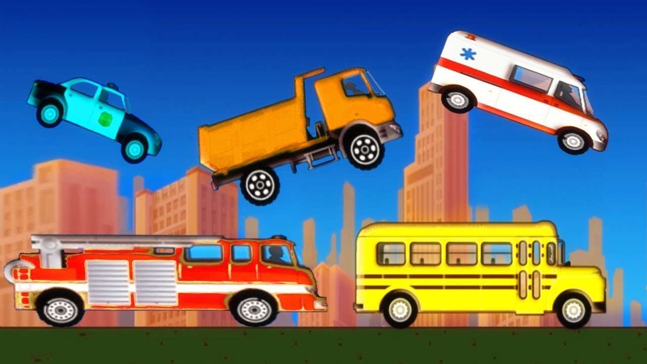 Colors and Street Vehicles for Kids | Car Games - YouTube