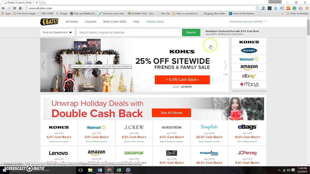 How to use ebates - YouTube