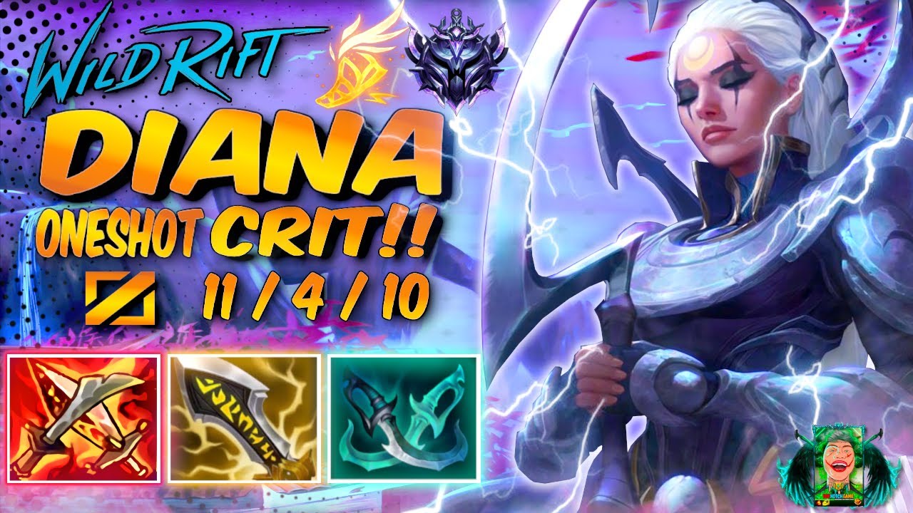 DIANA IS BROKEN WITH THIS CRIT ONE-SHOT BUILD IN WILD RIFT! | DIANA AD ...