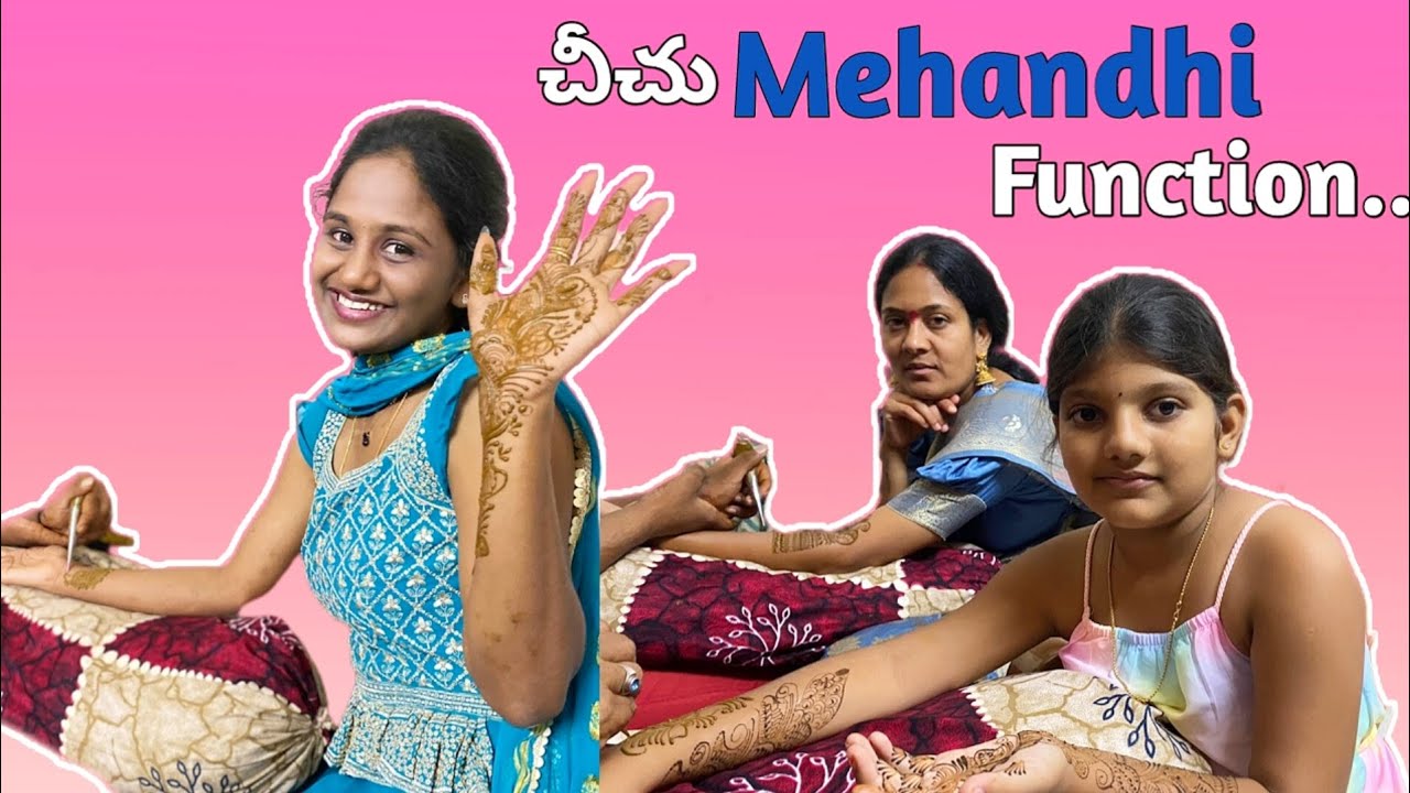 Cheechu | Mehandhi function | Dhothi function | Telugu vlogs | Khammam ...