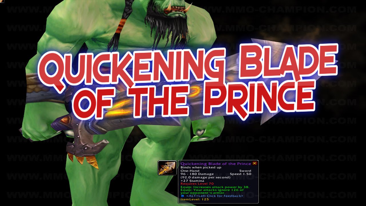 Best Transmog Weapons Ep.3: Quickening Blade of the Prince - YouTube