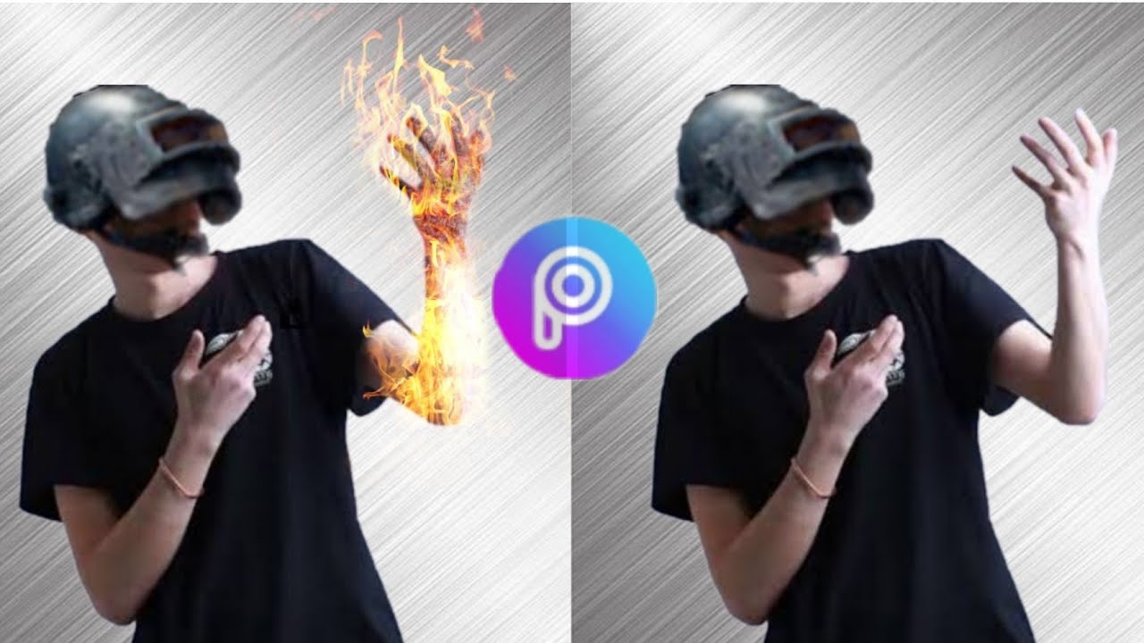 Draw a picture of flames on your arm.How to easily edit your pic on ...