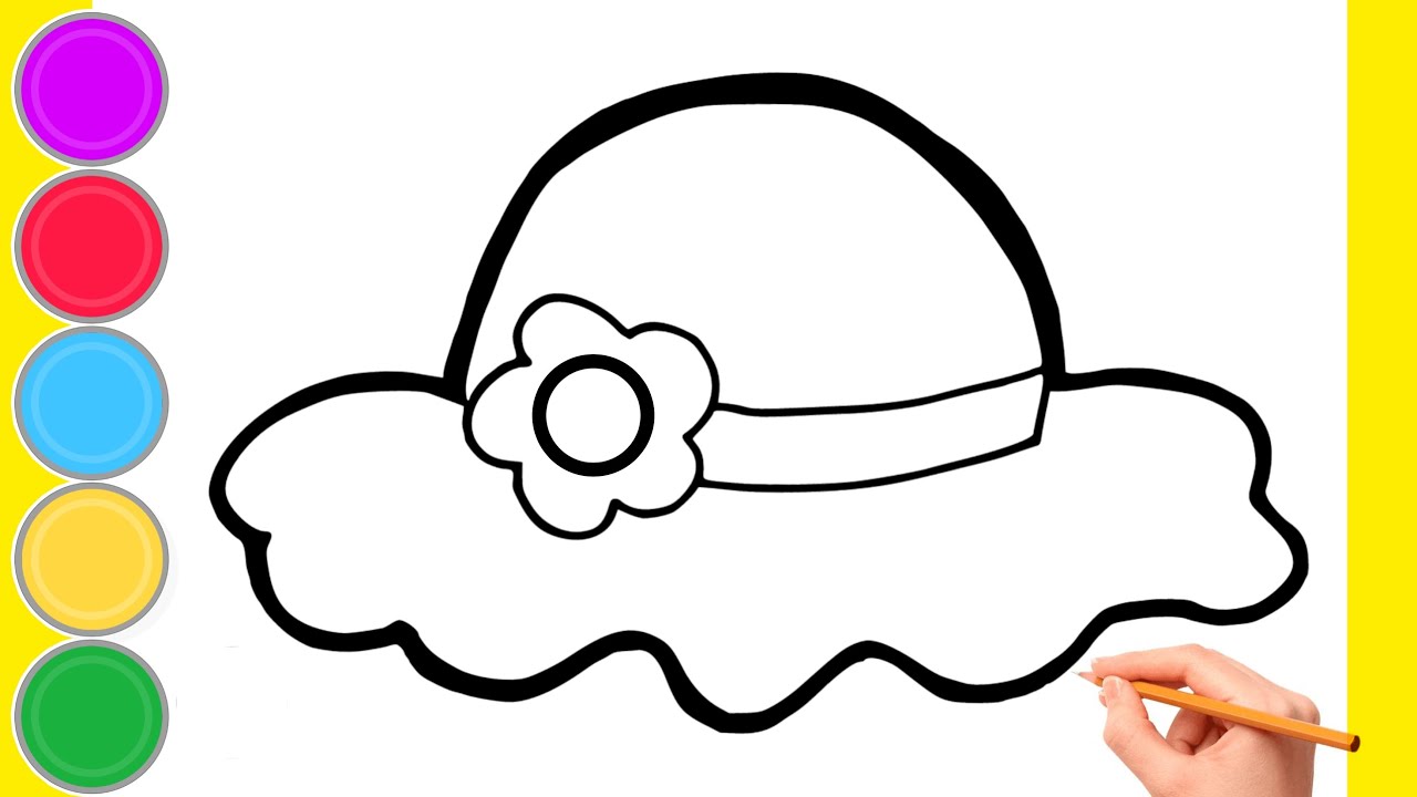 How to Draw a Hat Step By Step | Easy Drawing - YouTube