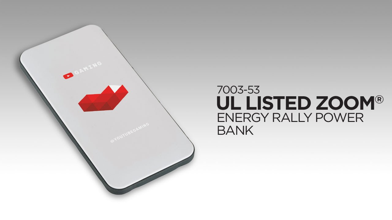 7003-53 UL Listed Zoom® Energy Rally Power Bank - YouTube