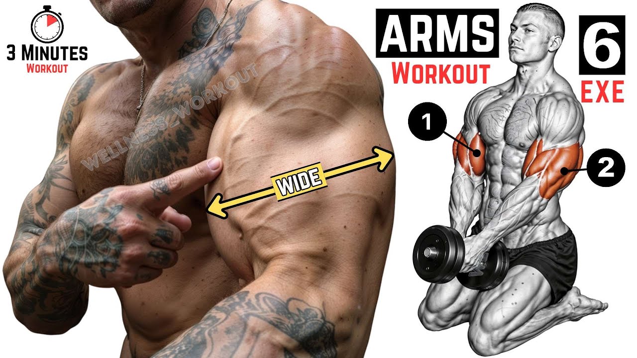 Build Big Arms: 6 Best Exercises for Biceps & Triceps - YouTube