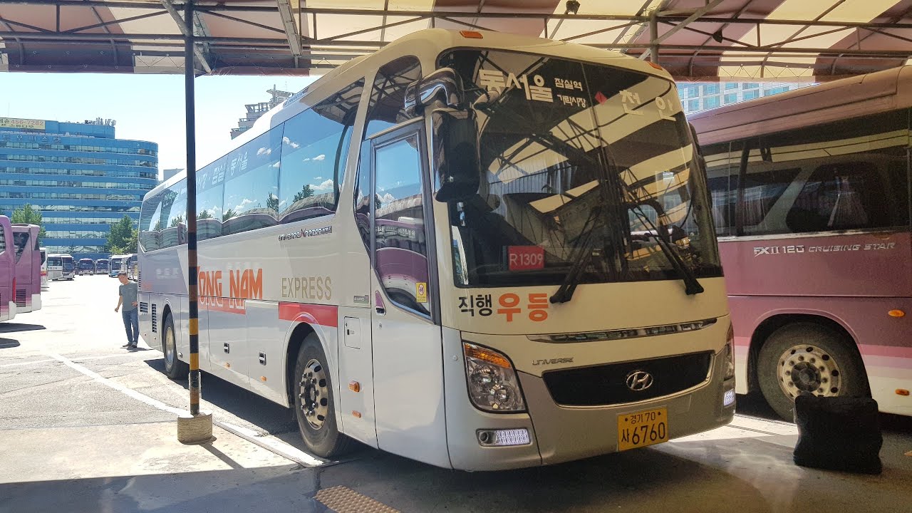 [시외버스] 1309번 동서울터미널-천안터미널 주행영상(Dongseoul Bus Terminal-Cheonan Bus ...