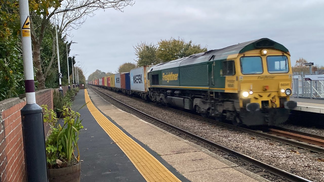 66541 Freightliner 4E62 containers 16:12 10E Lea Road 6/11/2024 - YouTube