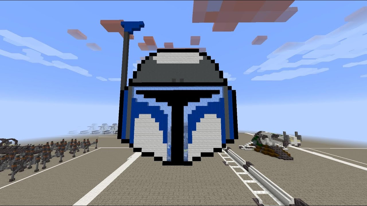 Minecraft Pixel art: Star wars Jango Fett par TRD [Fr] - YouTube