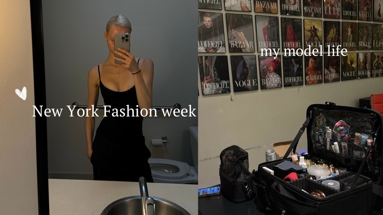 New York fashion week: model routine, going out - YouTube