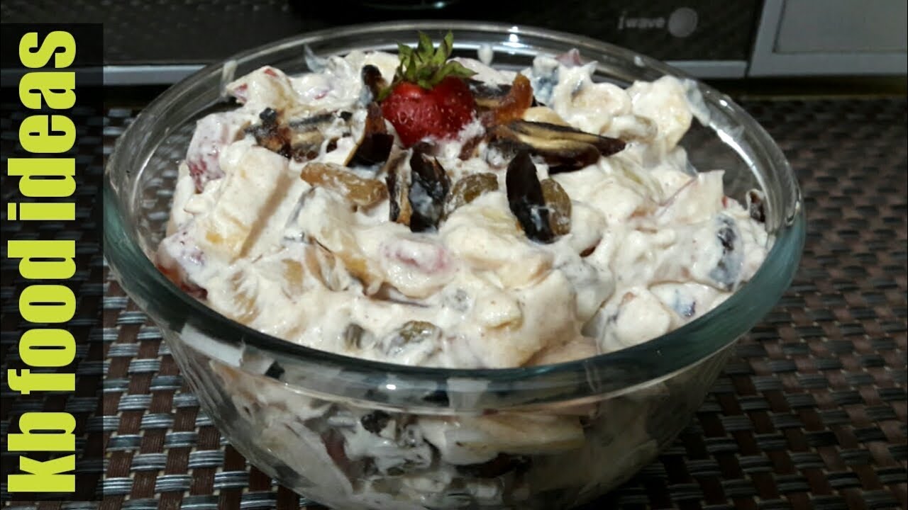 Fruit Chat Recipe ||How to Make|| Creamy Fruit Chat Recipe || Healthy ...