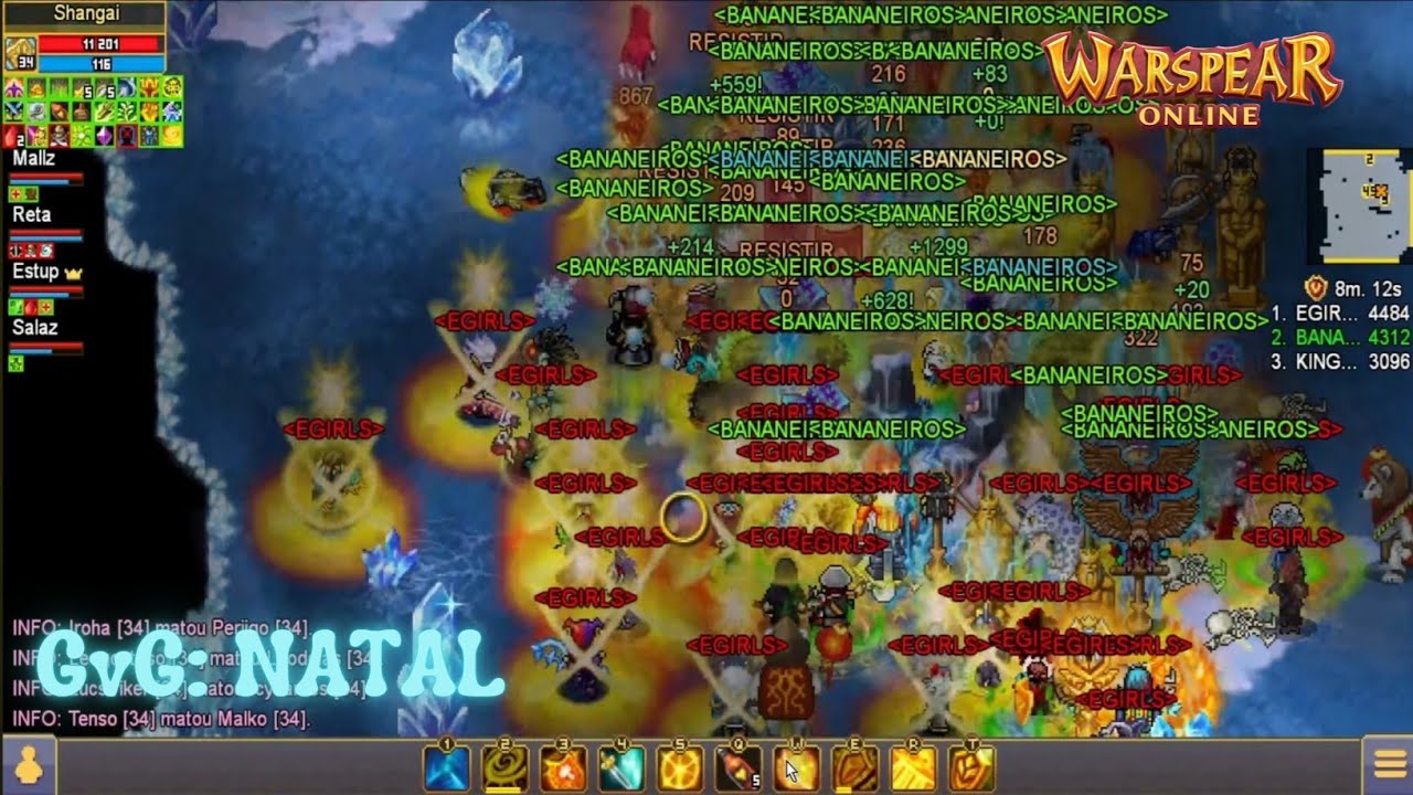 WASPEAR ONLINE - 2# GVG NATAL: GUILDA BANANEIROS 🔥 - YouTube