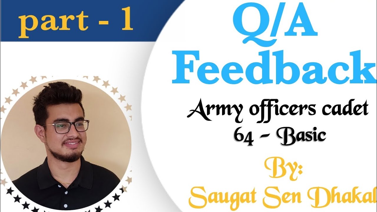 IQ - 64 Basic officers Cadet: Question answers feedback. (Part 1) - YouTube