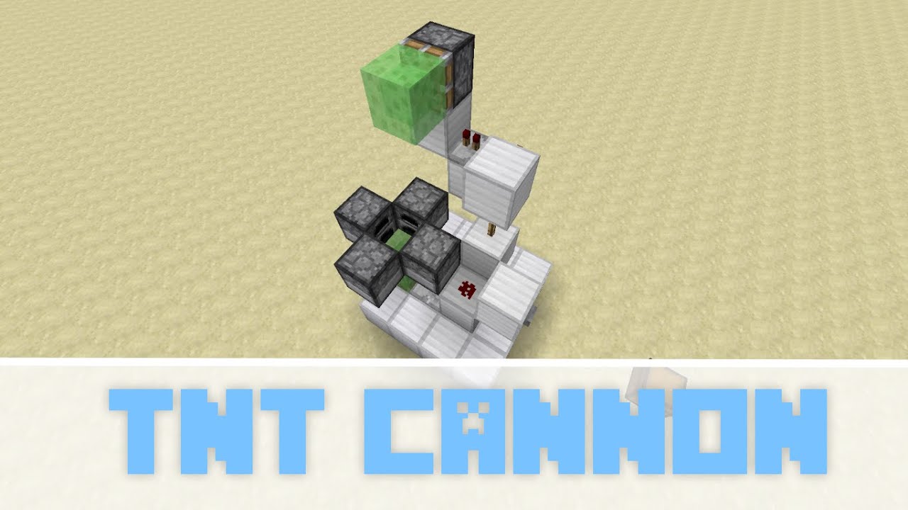Super Compact Tnt Cannon (Flush with wall) - Minecraft Tutorials - YouTube
