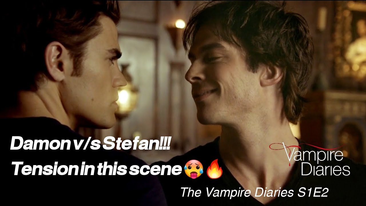 Damon and Stefan's Intense Showdown | The Vampire Diaries S01E02 | Part ...