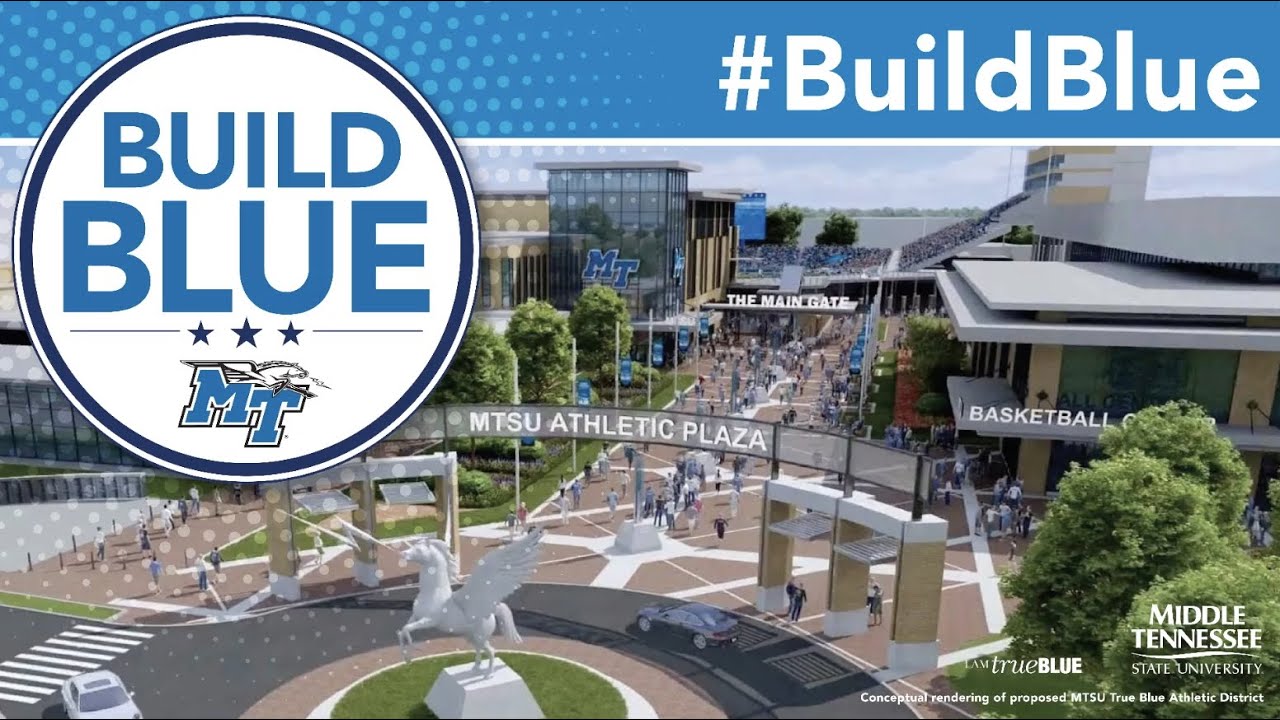 TRUE BLUE TV: MTSU announces $66 million start to three-phase athletics ...