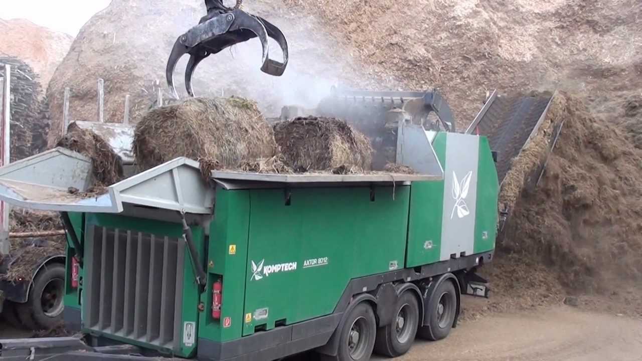 AXTOR Reed canary grass bales - YouTube