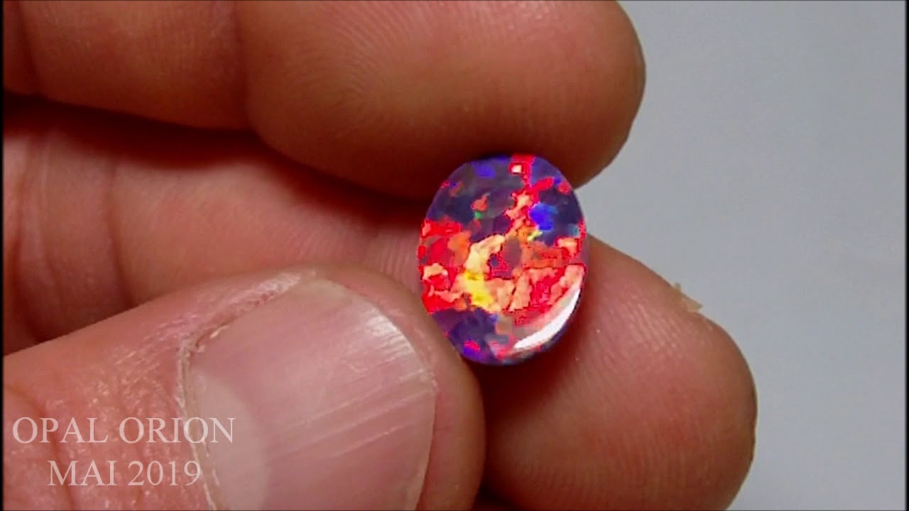 Opale noire Gilson synthétique - Pierre de synthèse - OPAL ORION ...
