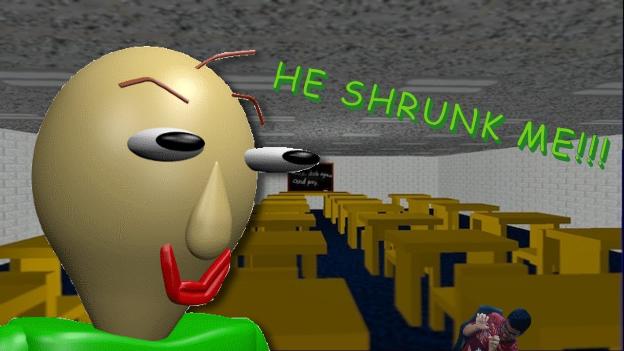 Baldi Shrunk Me.... | Baldi's Basics MOD - YouTube