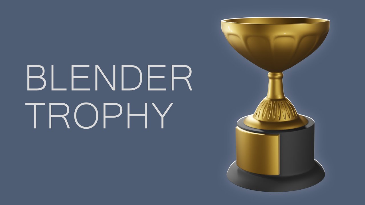 Trophy Modelling Tutorial (Blender 2.93) - YouTube