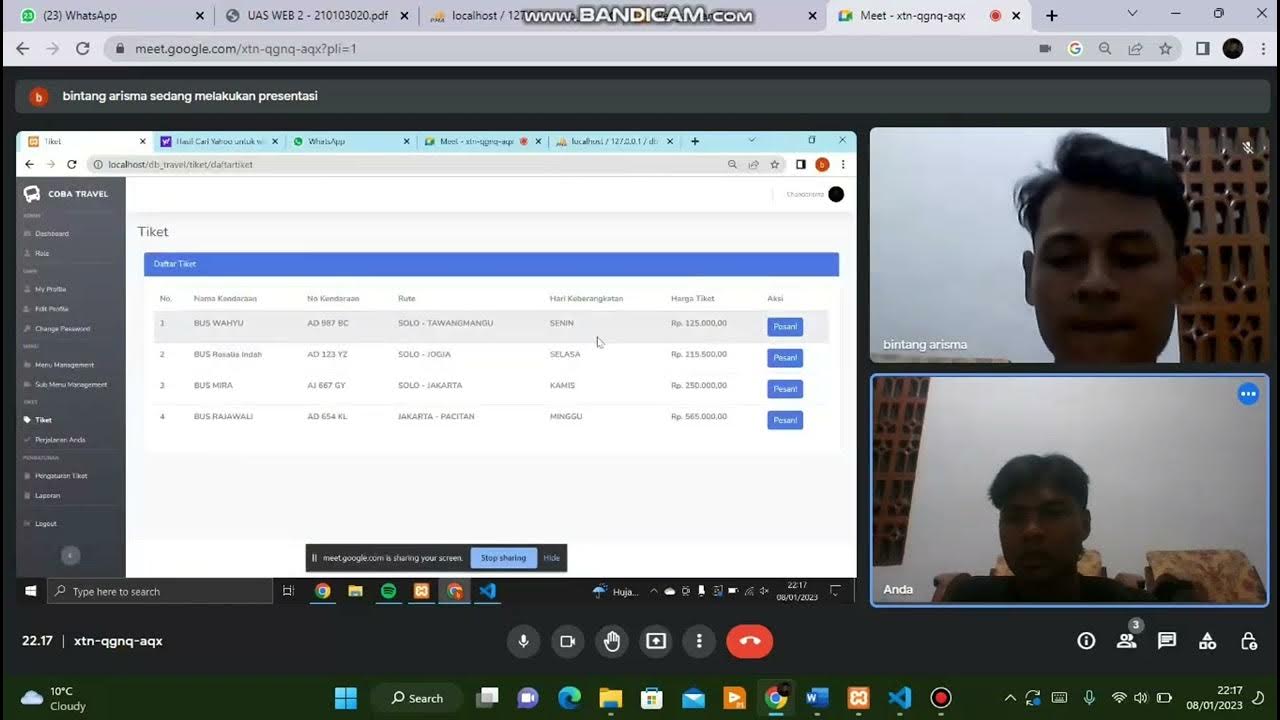 Membuat Aplikasi Pemesanan Tiket Bus Berbasis Web menggunakan Visual Studio dan CodeIgniter 3 ...
