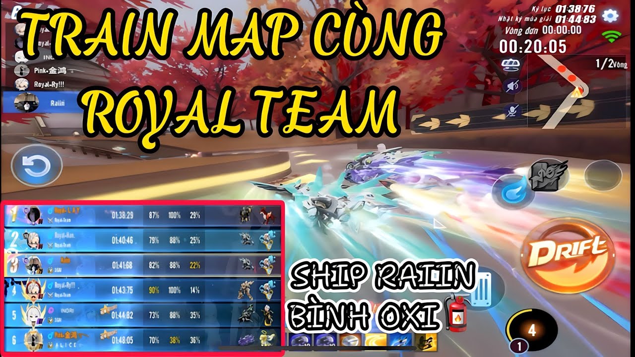 [ZING SPEED MB] TRAIN MAP CÙNG ROYAL TEAM SHIP RAIIN BÌNH OXY QUÁ NGỘP ...